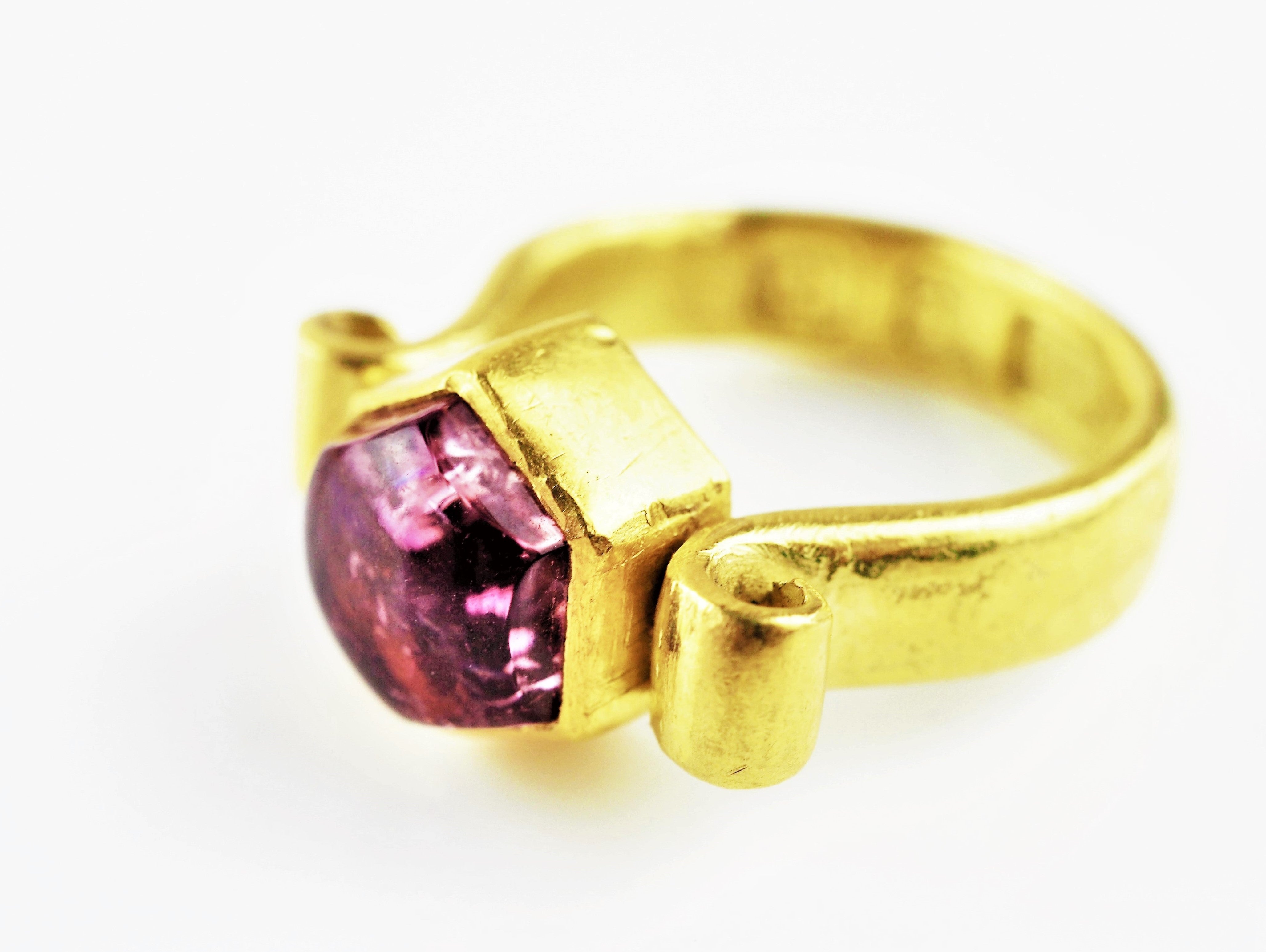 Gold Pink Tourmaline Ring - Charmian Harris – Primavera Gallery