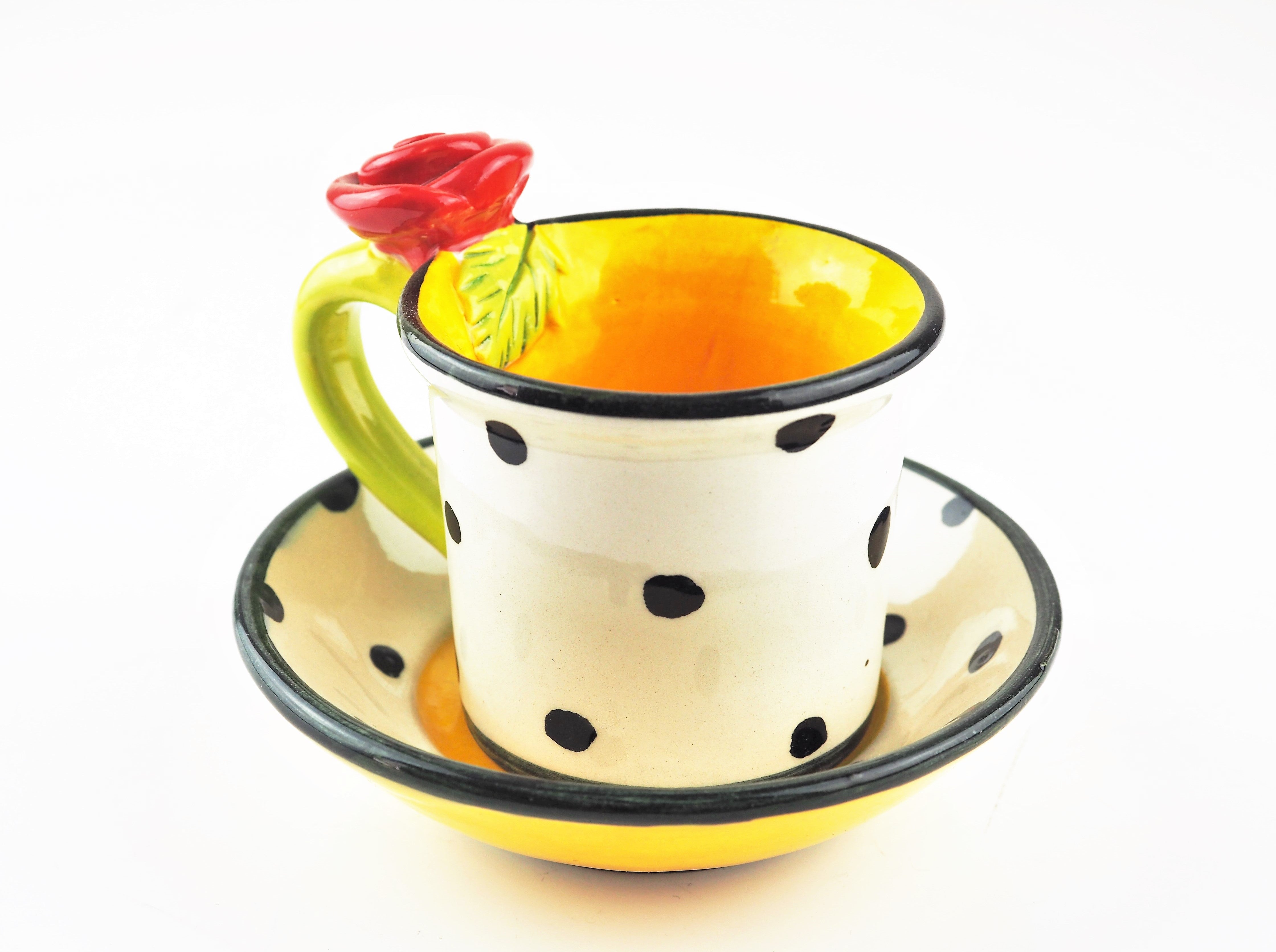 Young, Mary Rose – Rose Spotted Tea Cup – Primavera Gallery